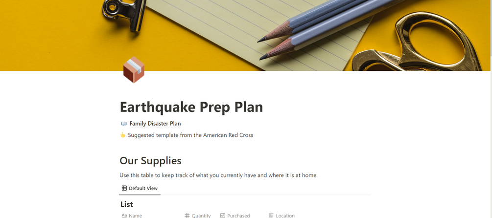Notion Blackout/Disaster Prep Plan