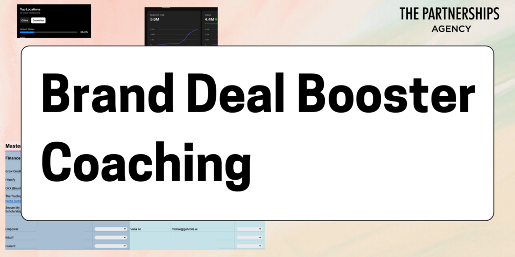 1 on 1 brand deal coaching