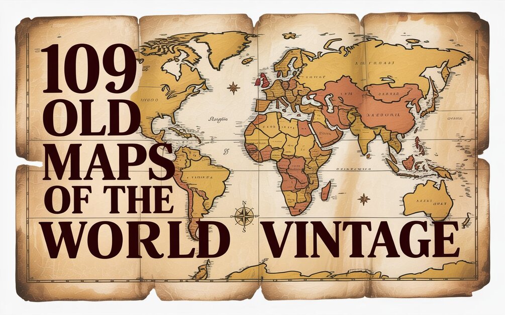 🗺️ 109 Old Maps of the World Vintage Historical Collection (High ...