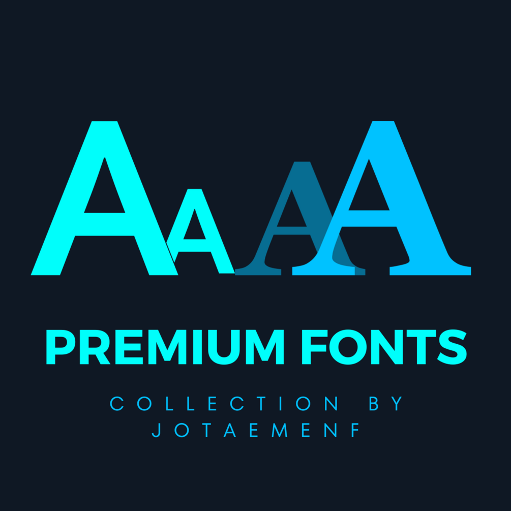 Top Trending Premium Fonts | 2GB