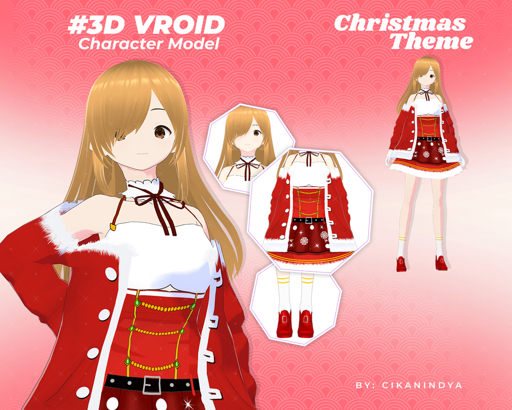 3D Vroid Character, Vtuber Model Free, Virtual Streamer - Enchanting 3D ...