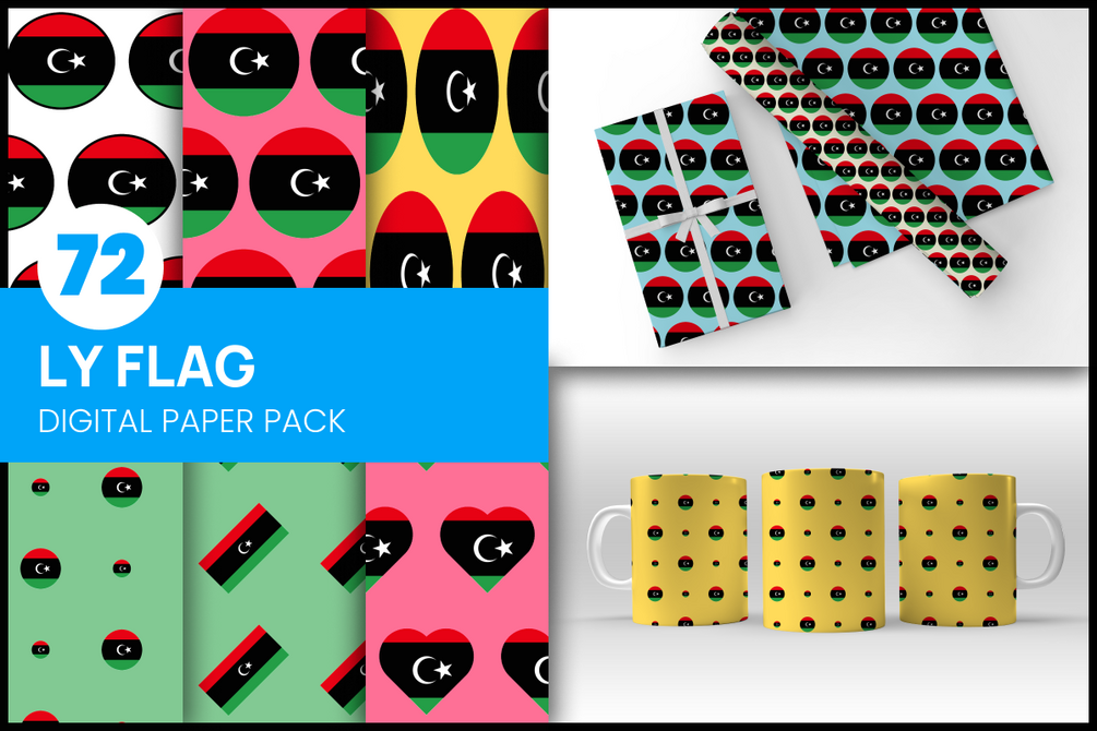 LY Flag Seamless Patterns