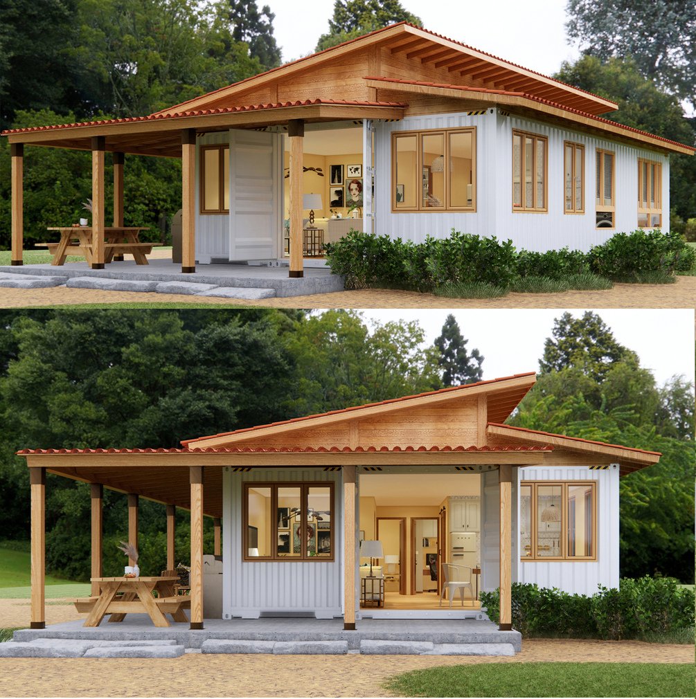 3 Bedroom Container Home Plans | Architectural Plans | 3x40' Container ...