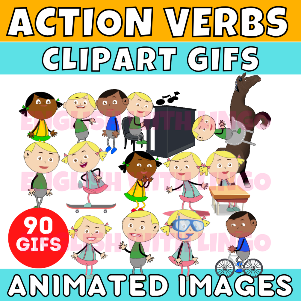 Action Verbs Clipart animated Images Gifs