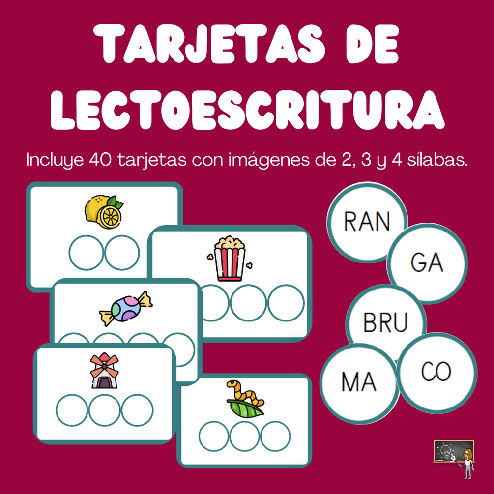 TARJETAS DE LECTOESCRITURA