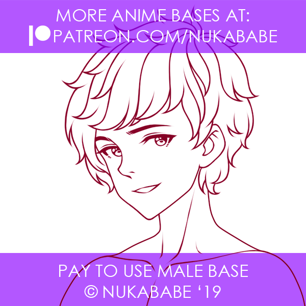 P2U Anime Male Base: Head to Knees [from Anime Base Set #48]