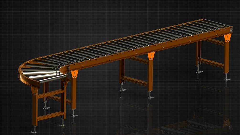 Industrial Conveyor System | SolidWorks 3D CAD Model