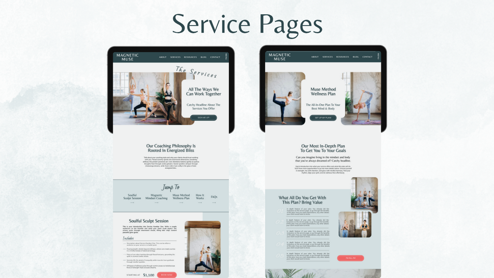 Magnetic Muse Showit Website Template | Website for Personal Trainers ...