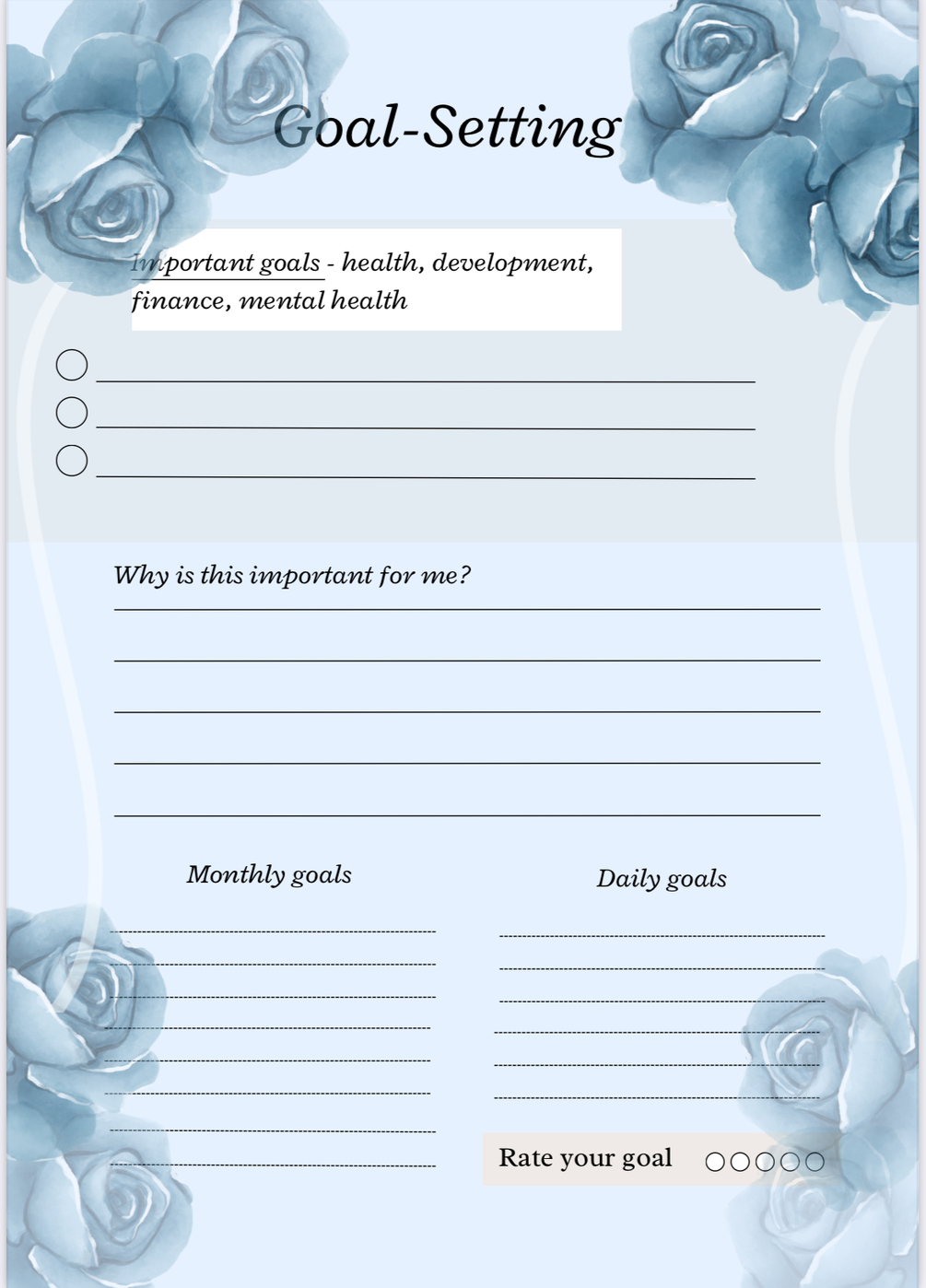 Ultimate Goal-Setting Planner | Plan, Track & Achieve Your Dreams