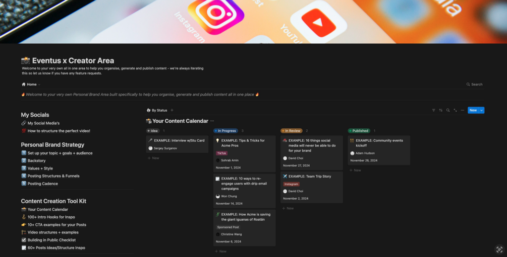 The Odyssey Content Creator Database