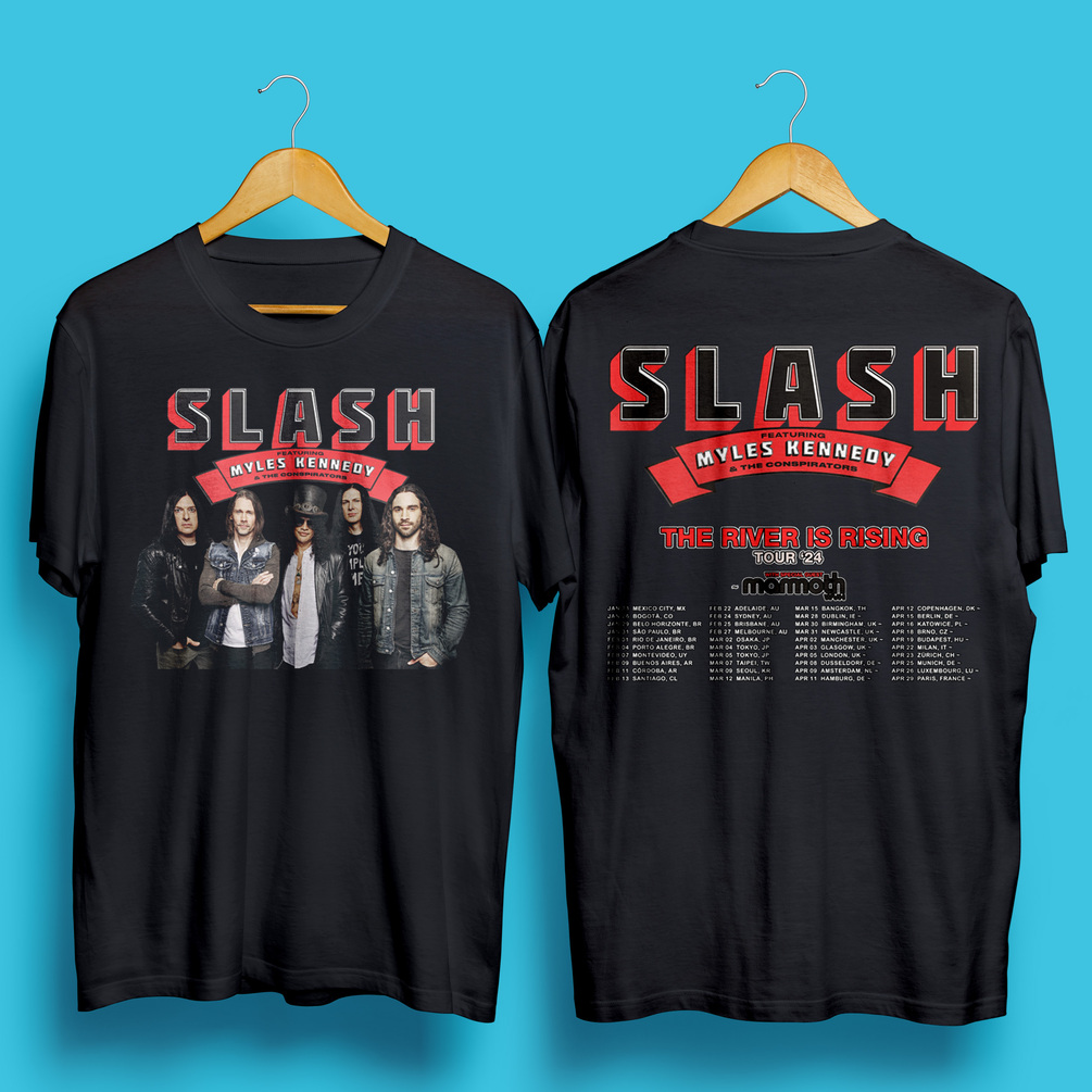 Slash feat Myles Kennedy River Is Rising World tour 2024 Tee Shirt ...
