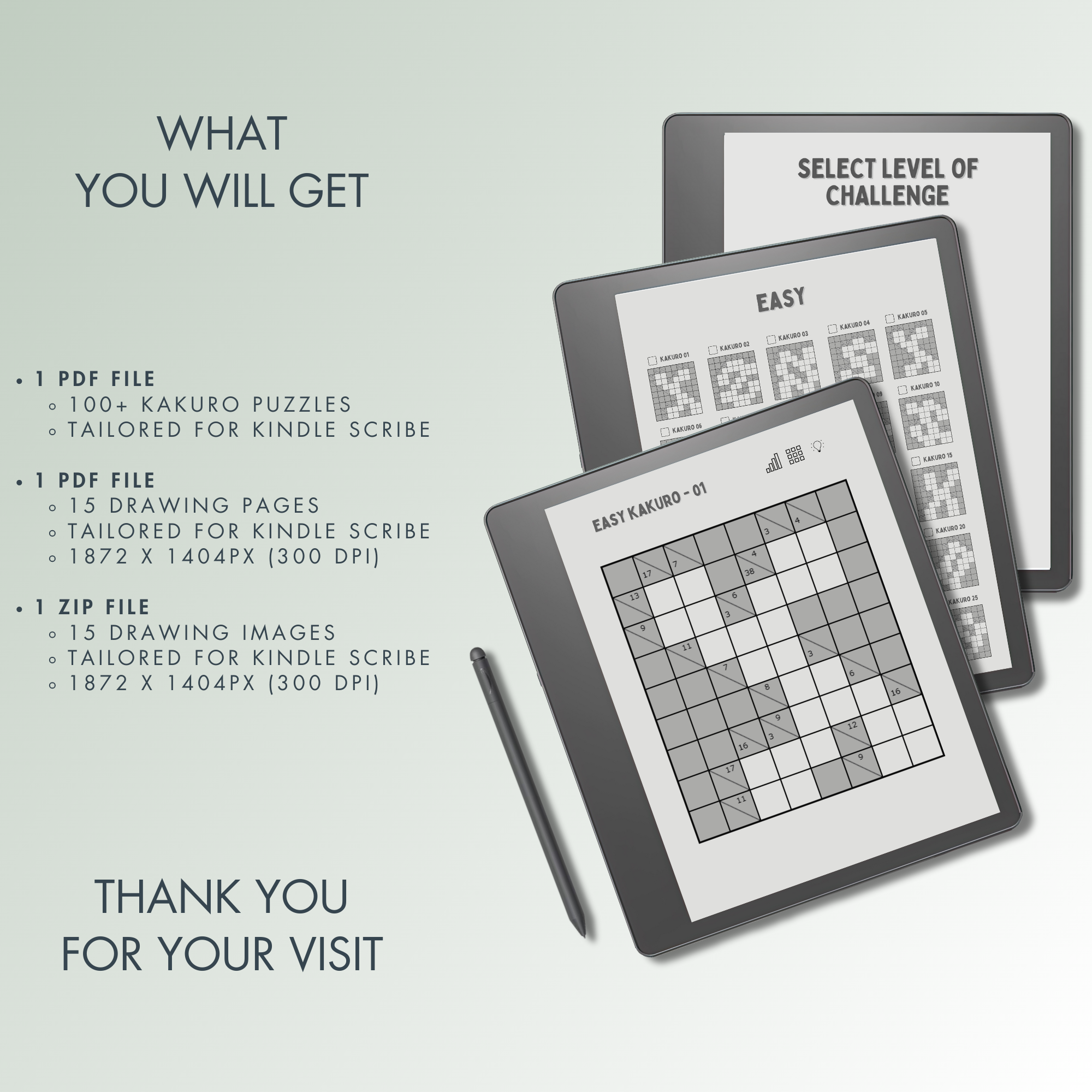 Kindle Scribe Kakuro - Unleash Your Cognitive Potential With This 100 ...