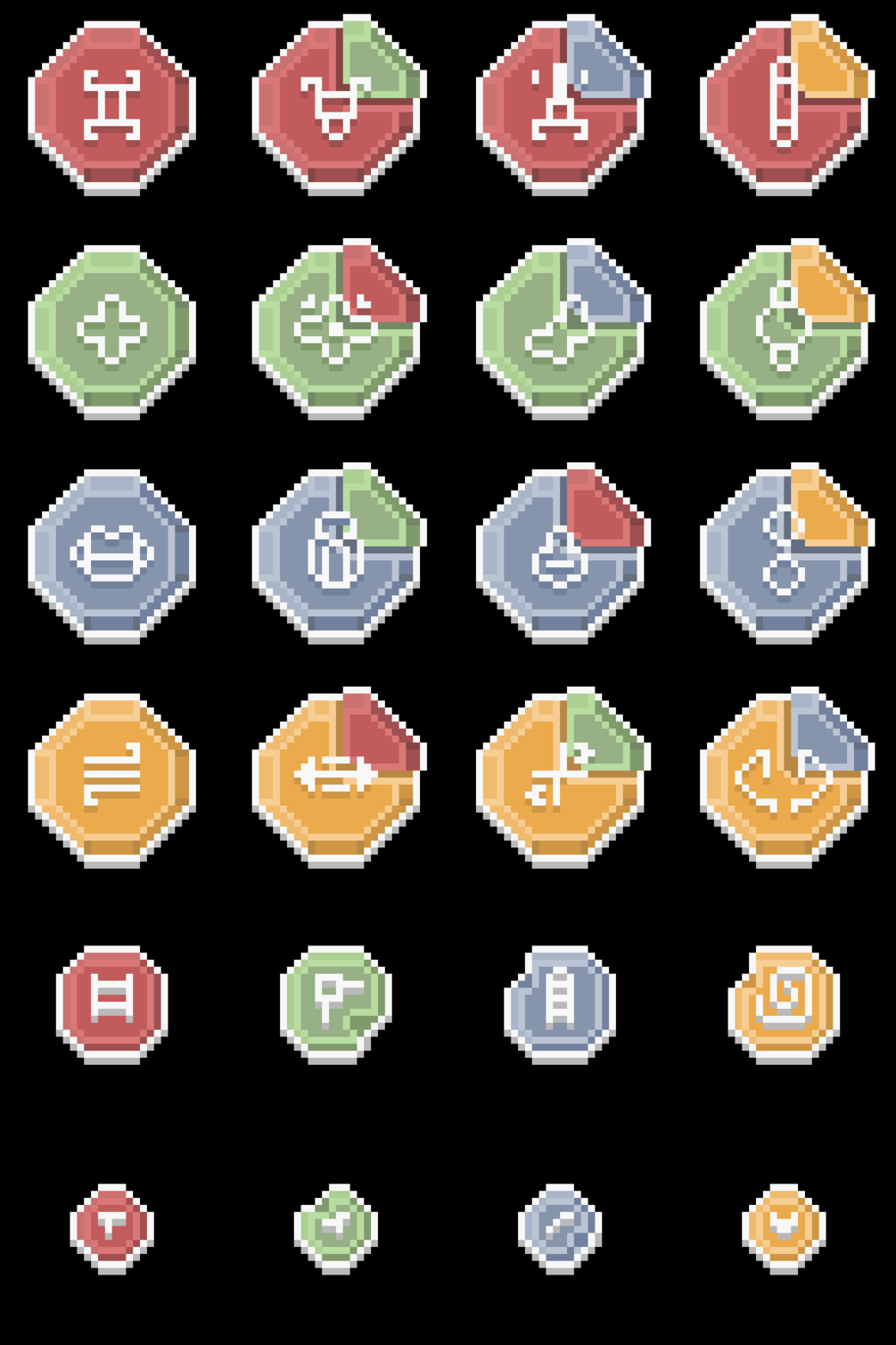Basic pixel set