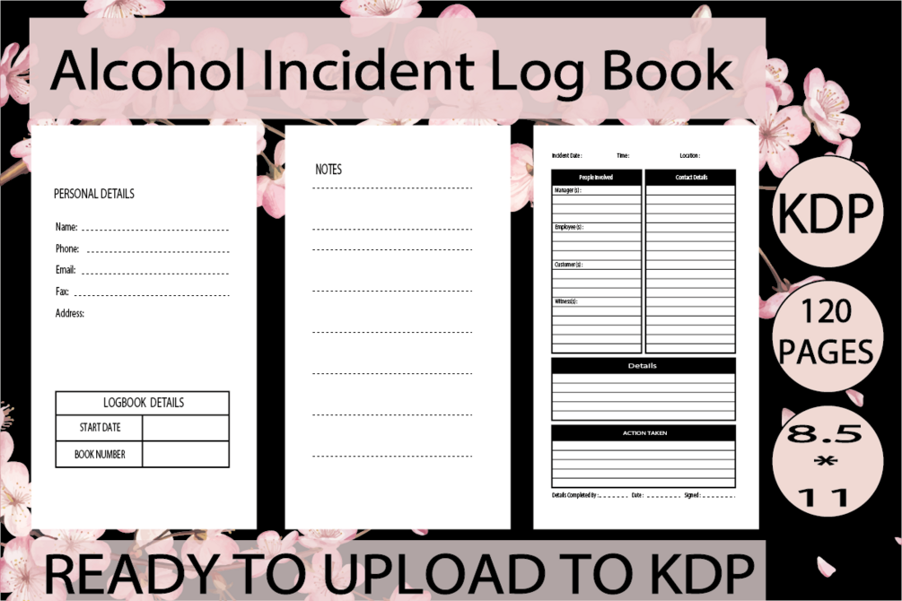 Alcohol Incident Log Book
