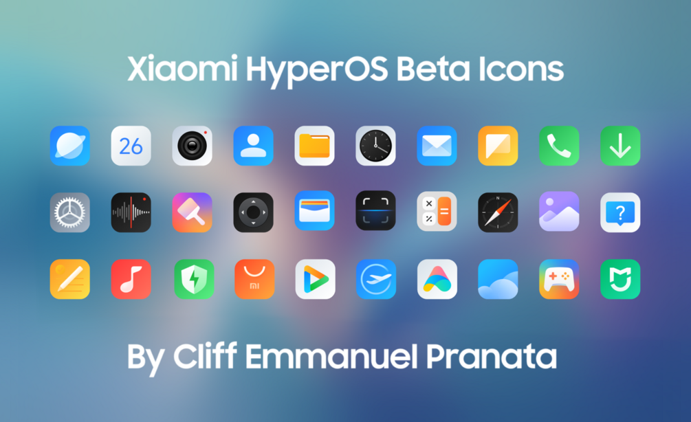 Xiaomi HyperOS Beta Icons
