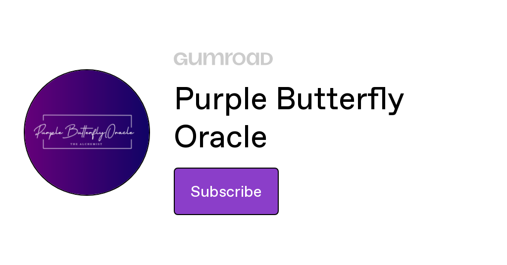 Purple Butterfly Oracle