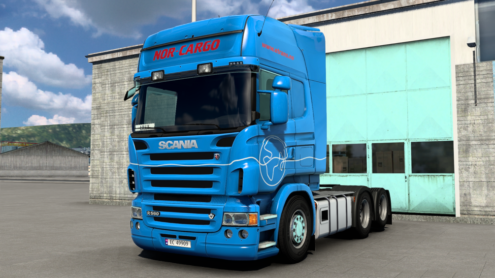 Scania RJL 5s Nor-Cargo Blue Version Skin
