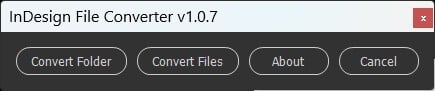 InDesign File Converter v1.0.7