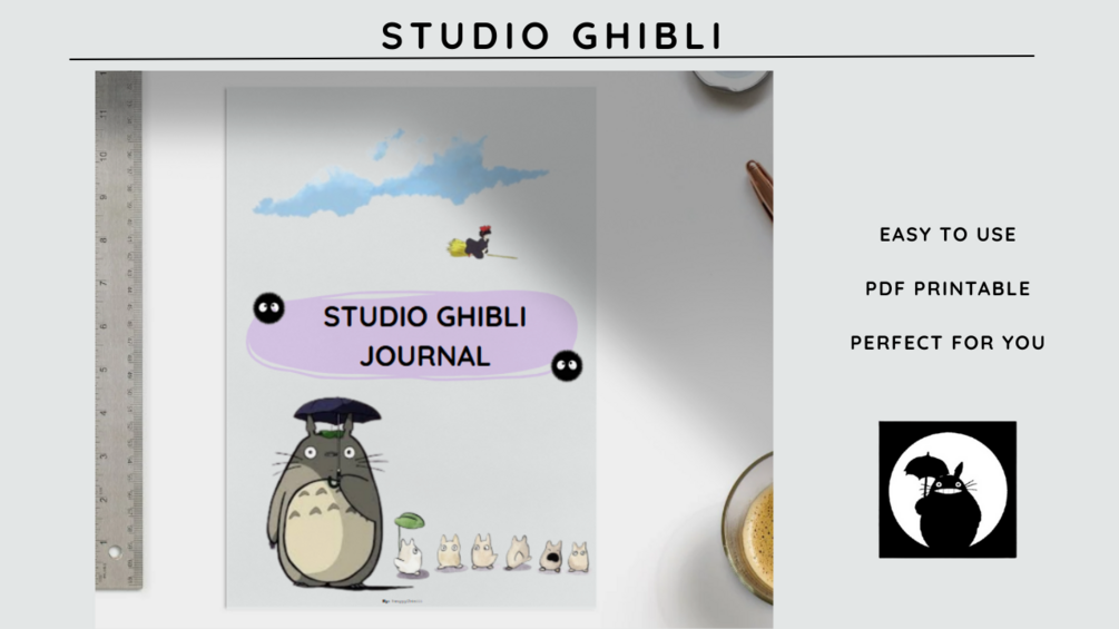 Ghibli Movie Journal, Aesthetic Watchlist & Review Printable