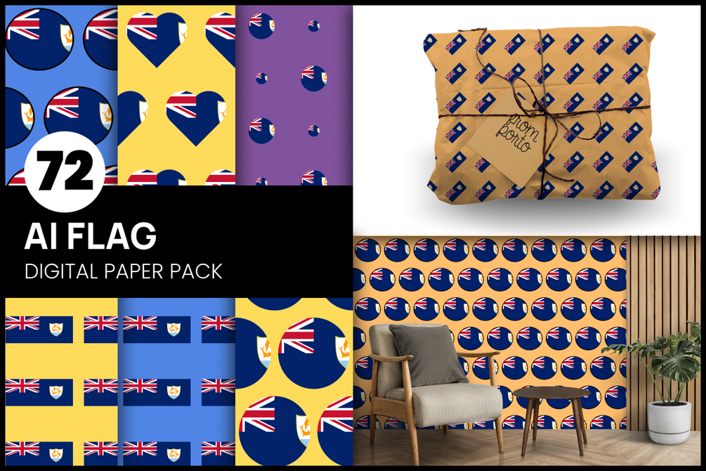 AI Flag Seamless Patterns