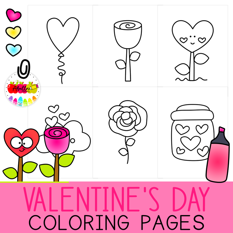 Valentine's Day Coloring Pages for Toddlers | February Coloring Pages ...