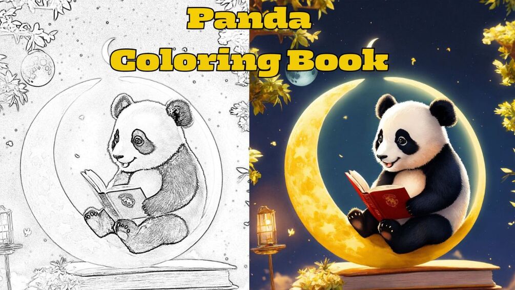 Panda Coloring Book