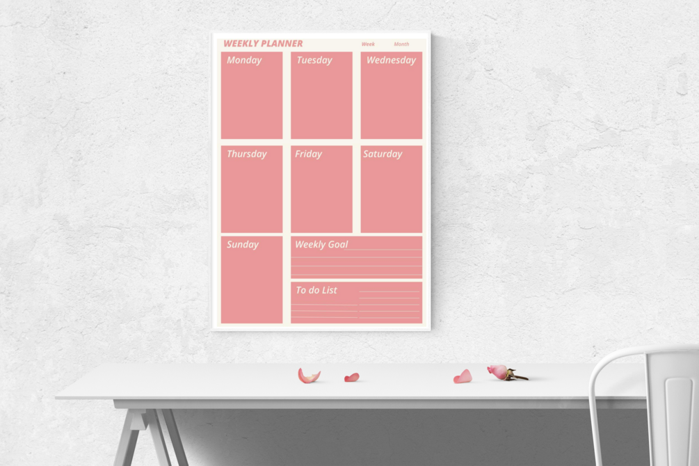 Weekly Planner printable & sectioned