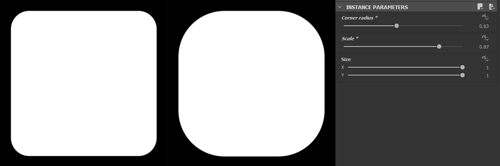 Square with round corners