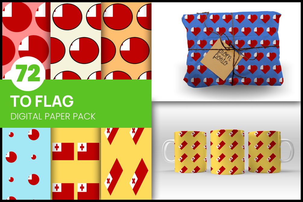 TO Flag Seamless Patterns