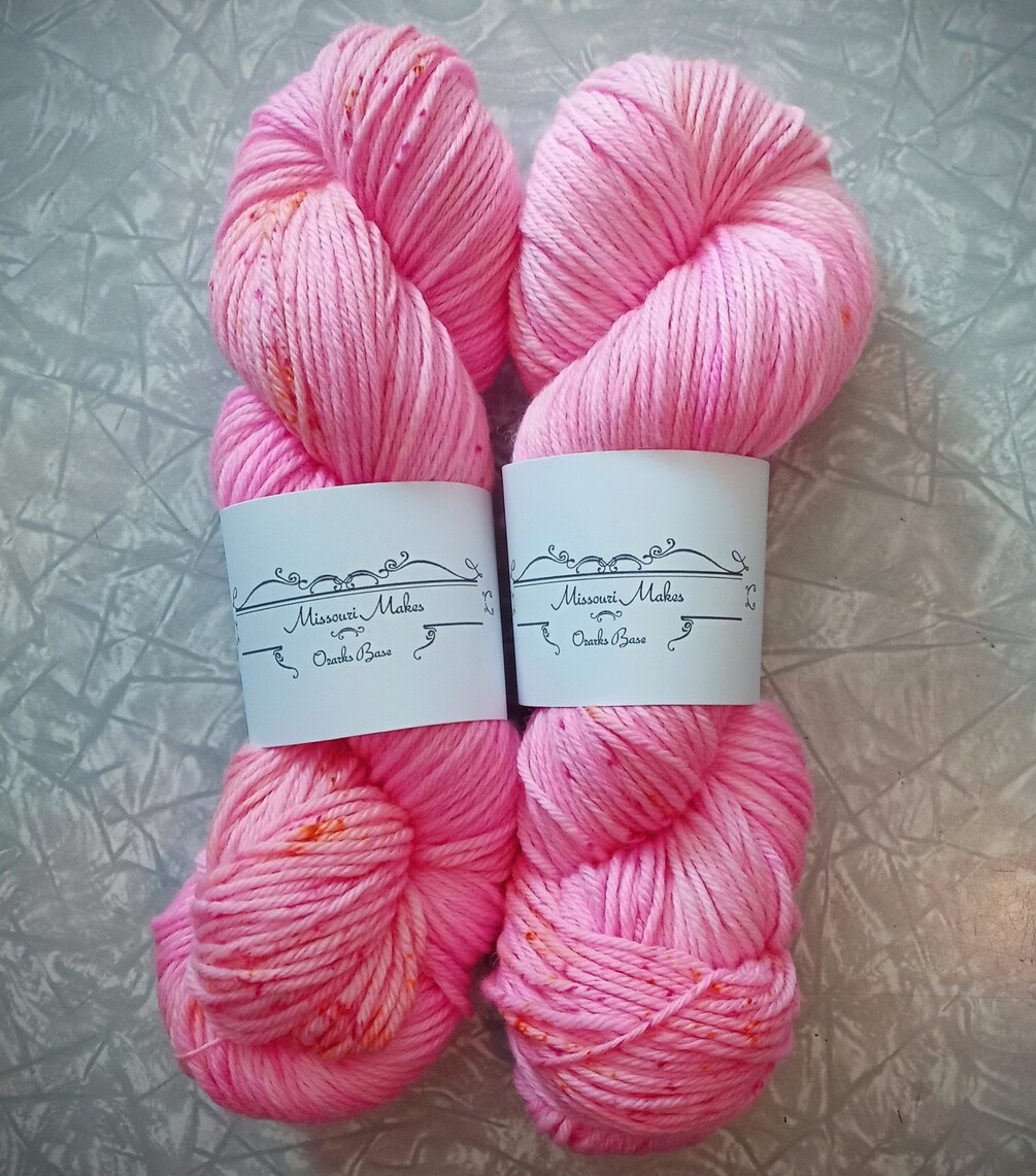 Pink Lemonade - Fingering Weight Yarn (80%Merino Wool, 20% Angora) Hand ...
