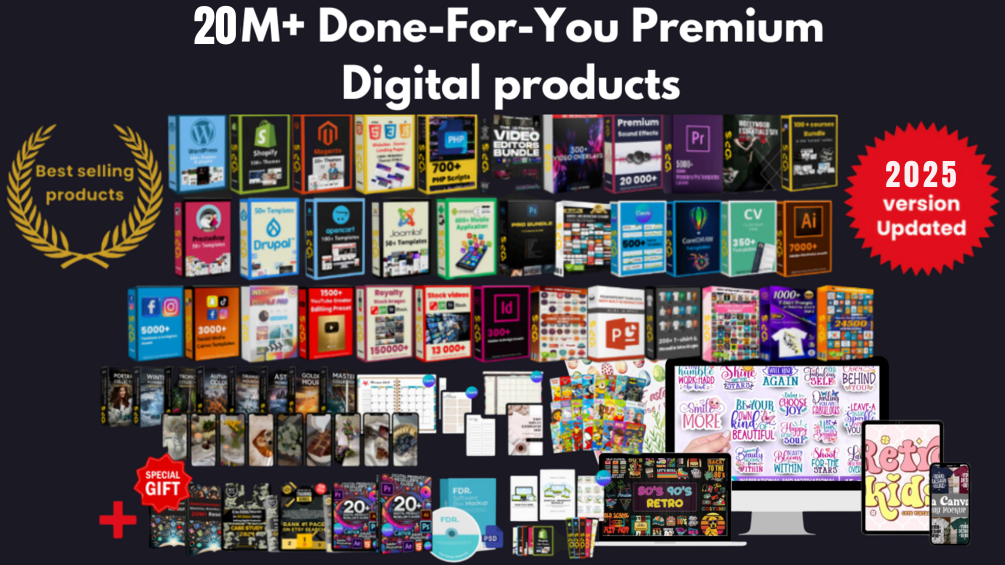 +20 Million Digital Products [With Resale Rights]