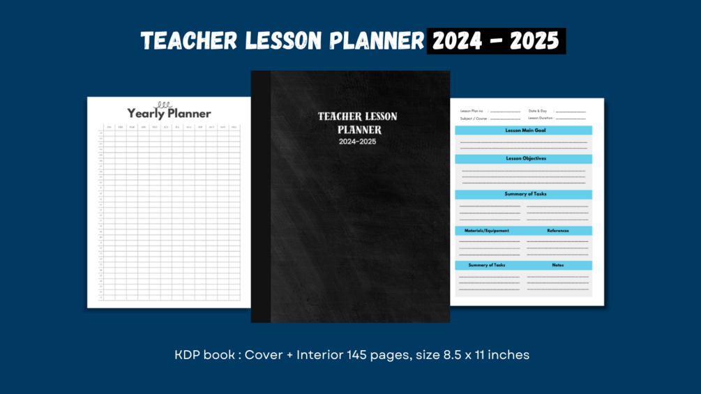 Teacher Lesson Planner 2024-2025: Optimize Your KDP Publications