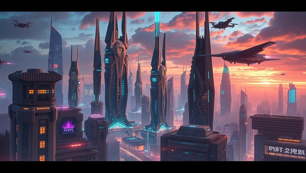 "🌆 Explore the Future with Stunning Images of Futuristic Cityscapes! 🚀🌌"
