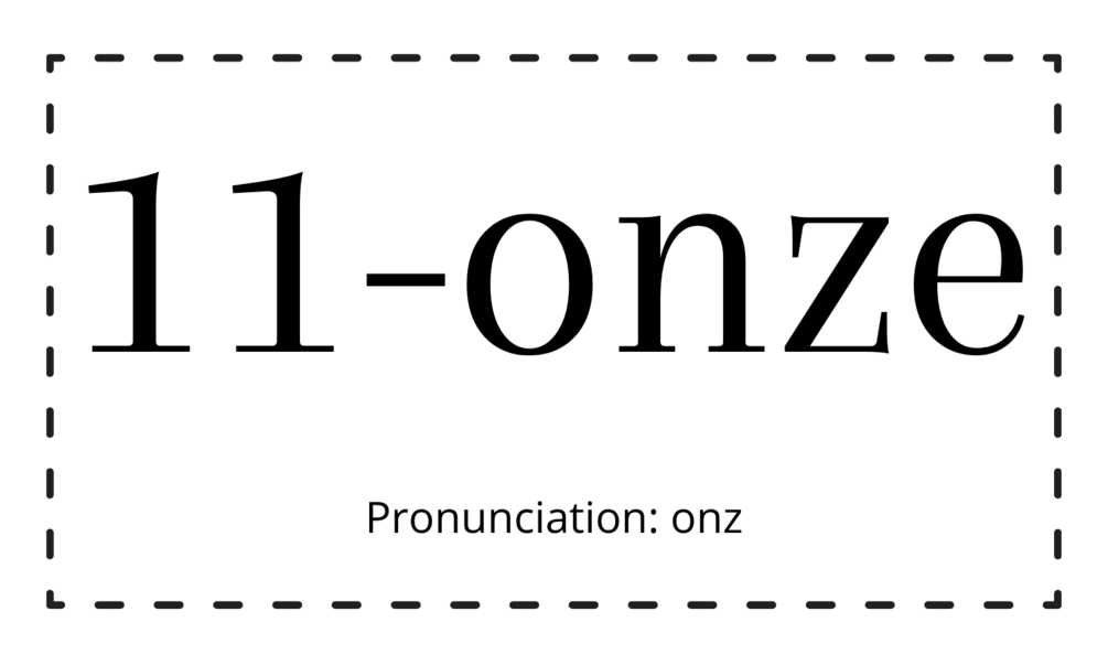 French Numbers from 1 - 20 Printable Flashcards with Pronunciations
