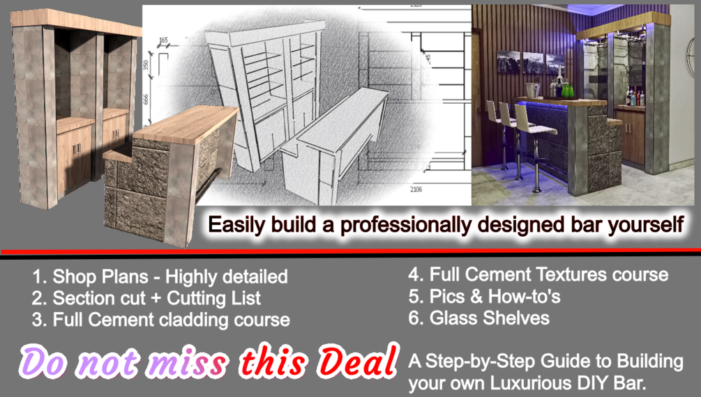 Build Your Own Bar - Highly Detailed Professionally Designed Plans ...