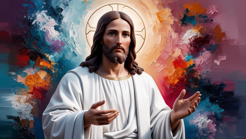 🎨 Dive into the Divine World of Abstract Expressionism with Lord Jesus 🌟