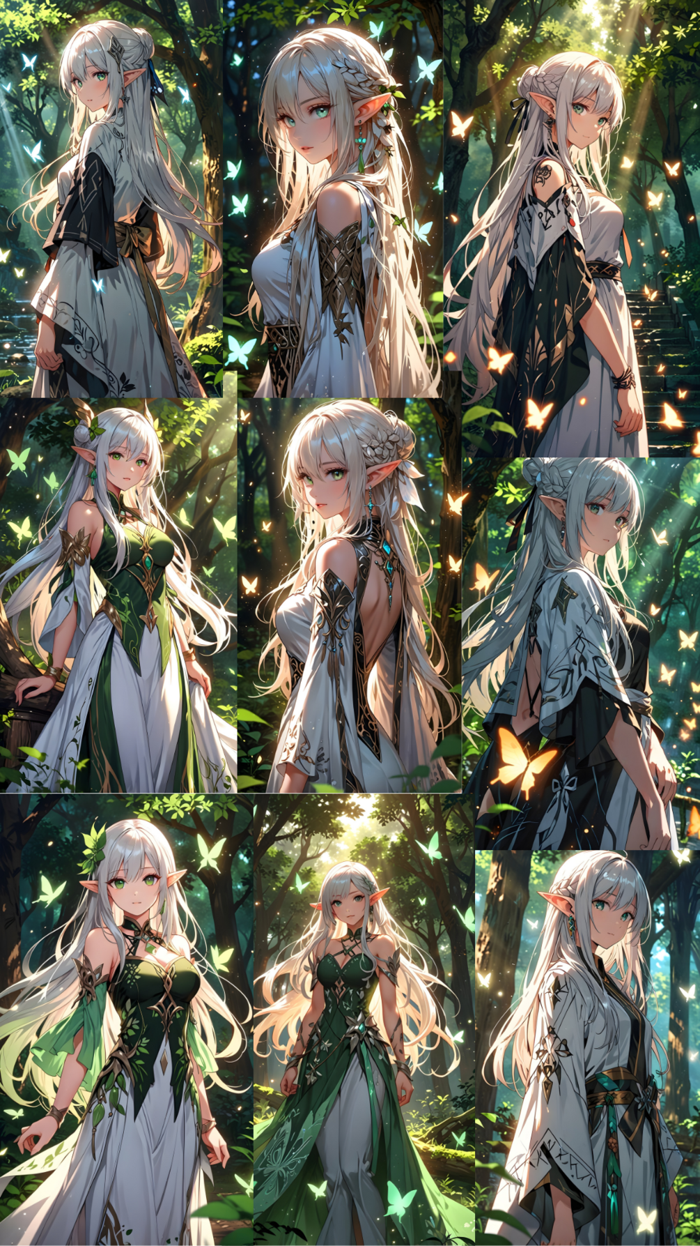 Elven Whisper: 15+4 Anime Elf Girl Aesthetic Cellphone Wallpapers