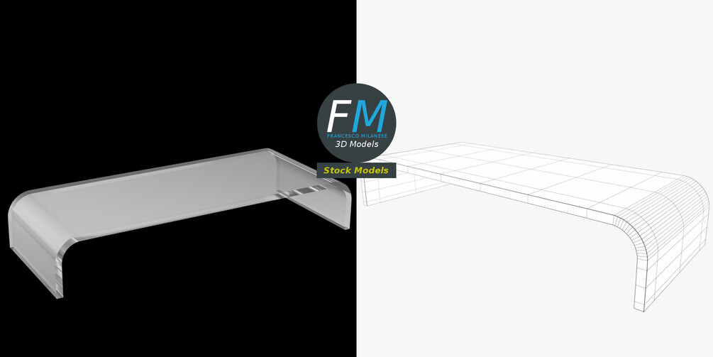 3D MODEL - Monitor riser stand