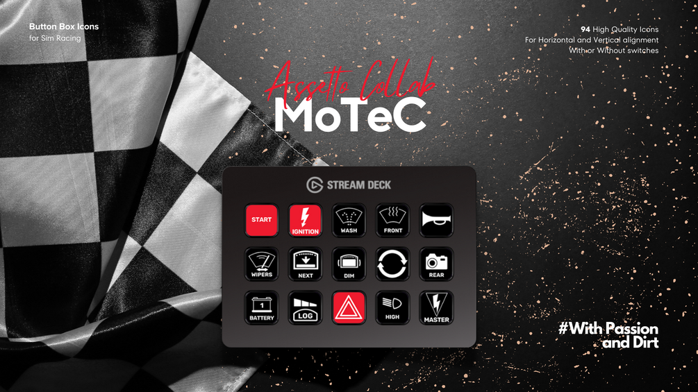 Assetto x MoTeC Collab (Buttons Iconpack)