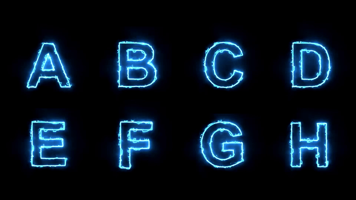 Electric Alphabet & Numbers Pack - Animated