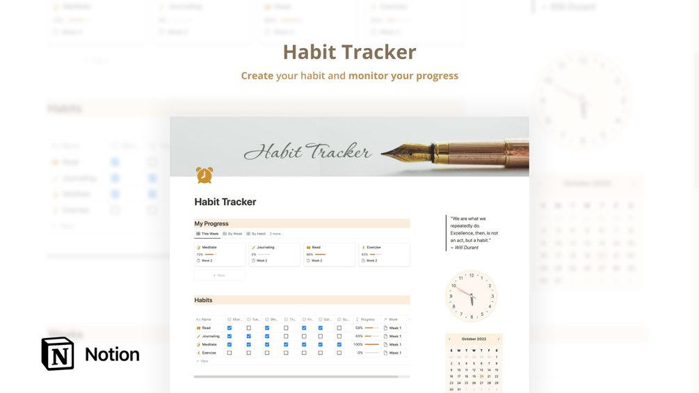 Notion Habit Tracker