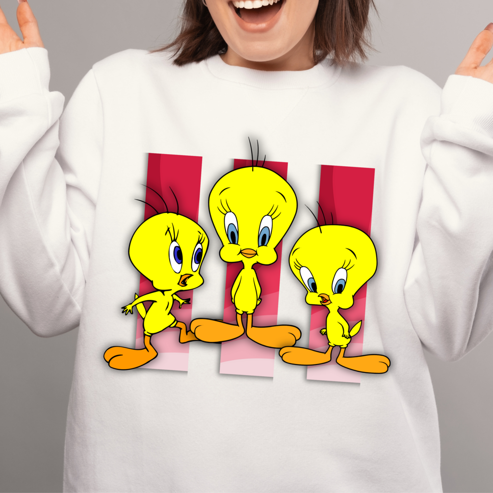 Tweety T-shirt Design, Cartoon T-shirt Design, Funny Cartoon Design ...