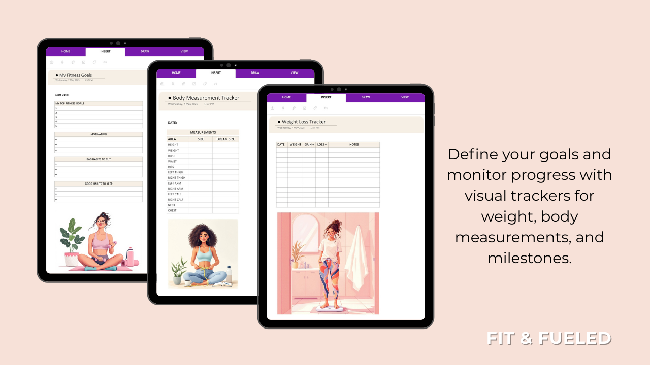 Fit and Fueled - The Ultimate OneNote Health Planner