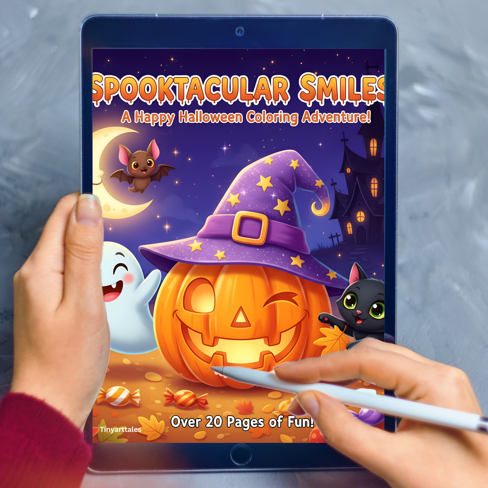 Spooktacular Smiles: A Happy Halloween Coloring Adventure!