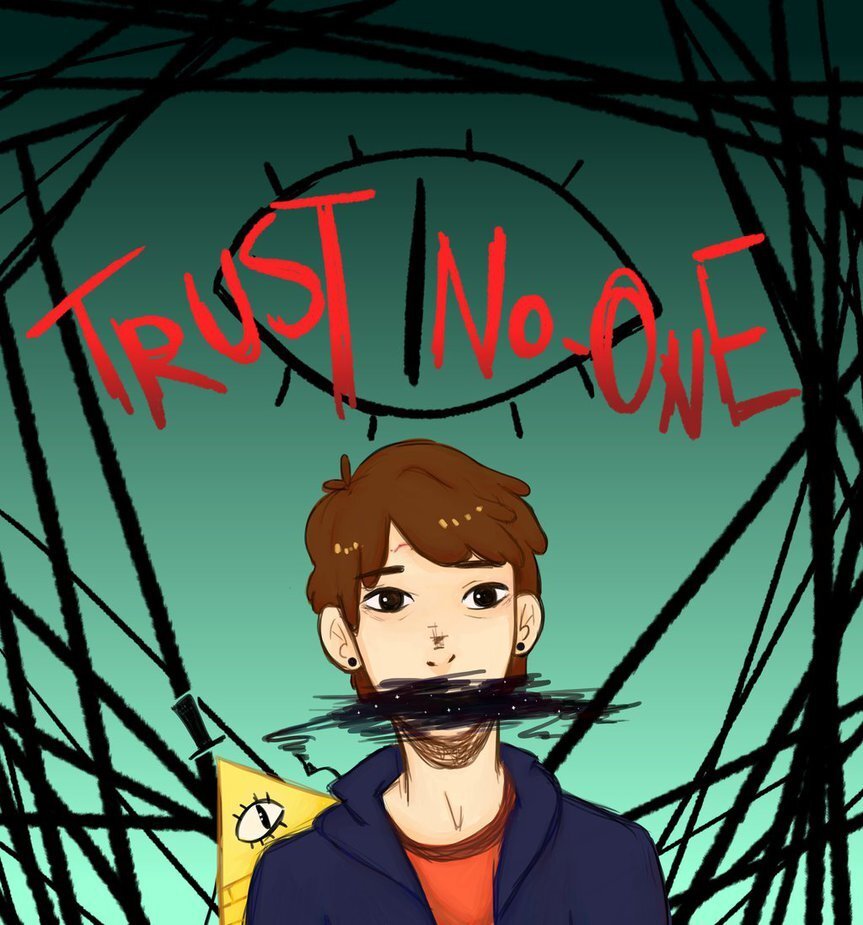 "Trust No One" Art Card