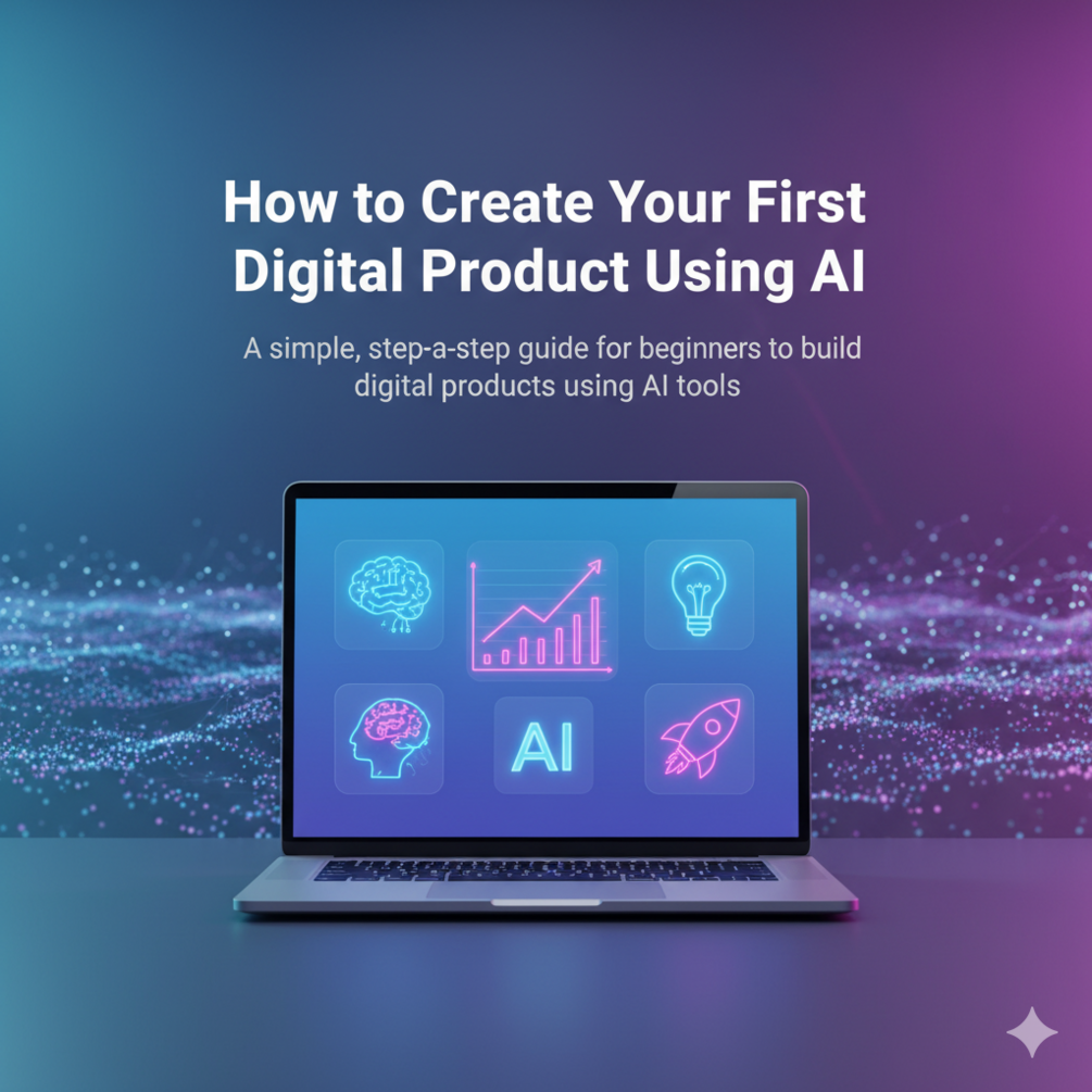 How to Create Your First Digital Product Using AI