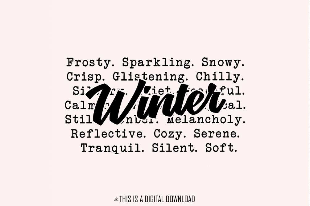 Winter Words PNG, Cozy Sweaters, Winter Tshirt Design, Snow Season png ...