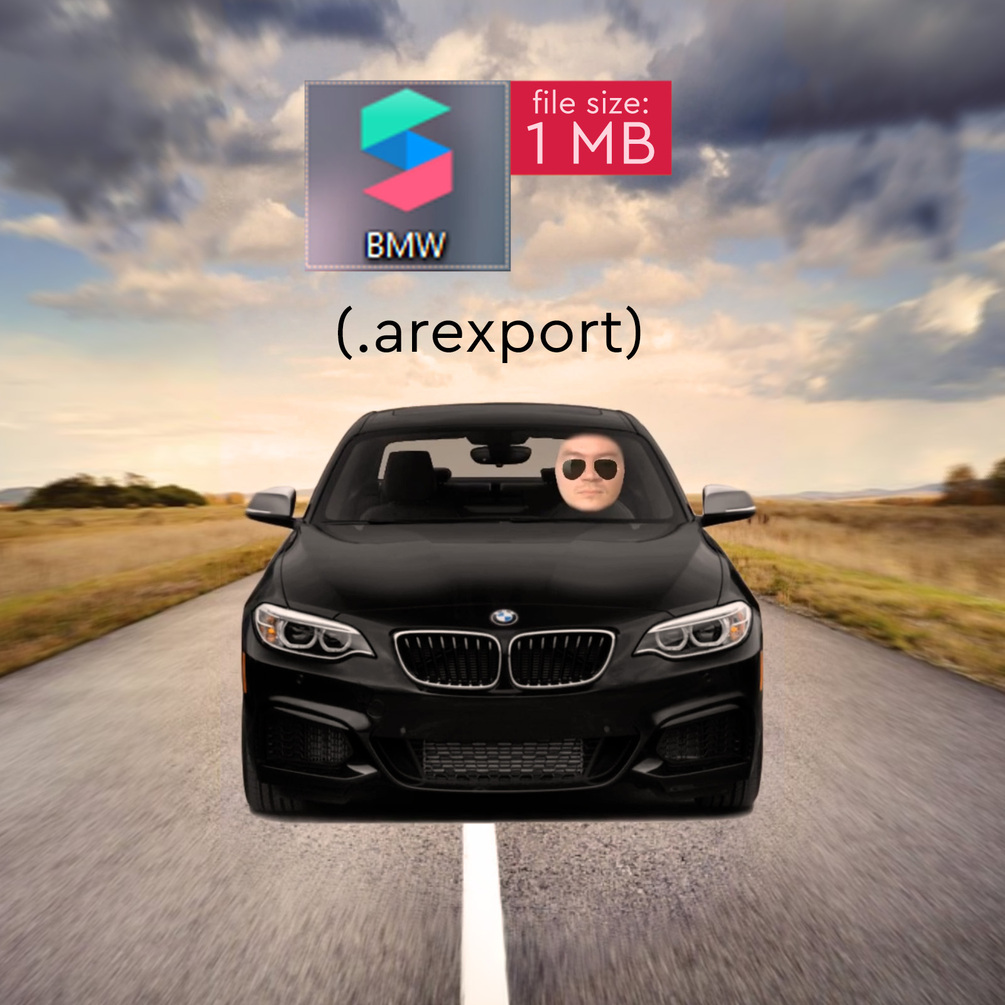 BMW 3 + Face + Control Car - Spark AR Project