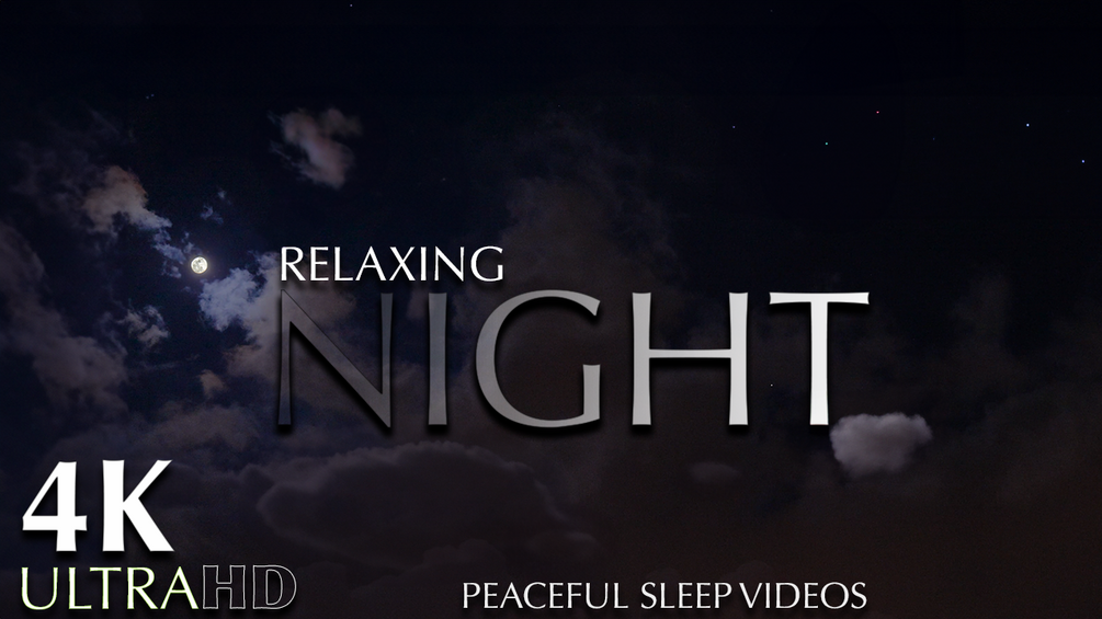 Clouds Timelapse at Night real Relaxation film 4K with Peaceful ...