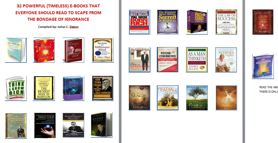 32 Most Powerful Personal Development e-Books of All Time (ALL in ONE)